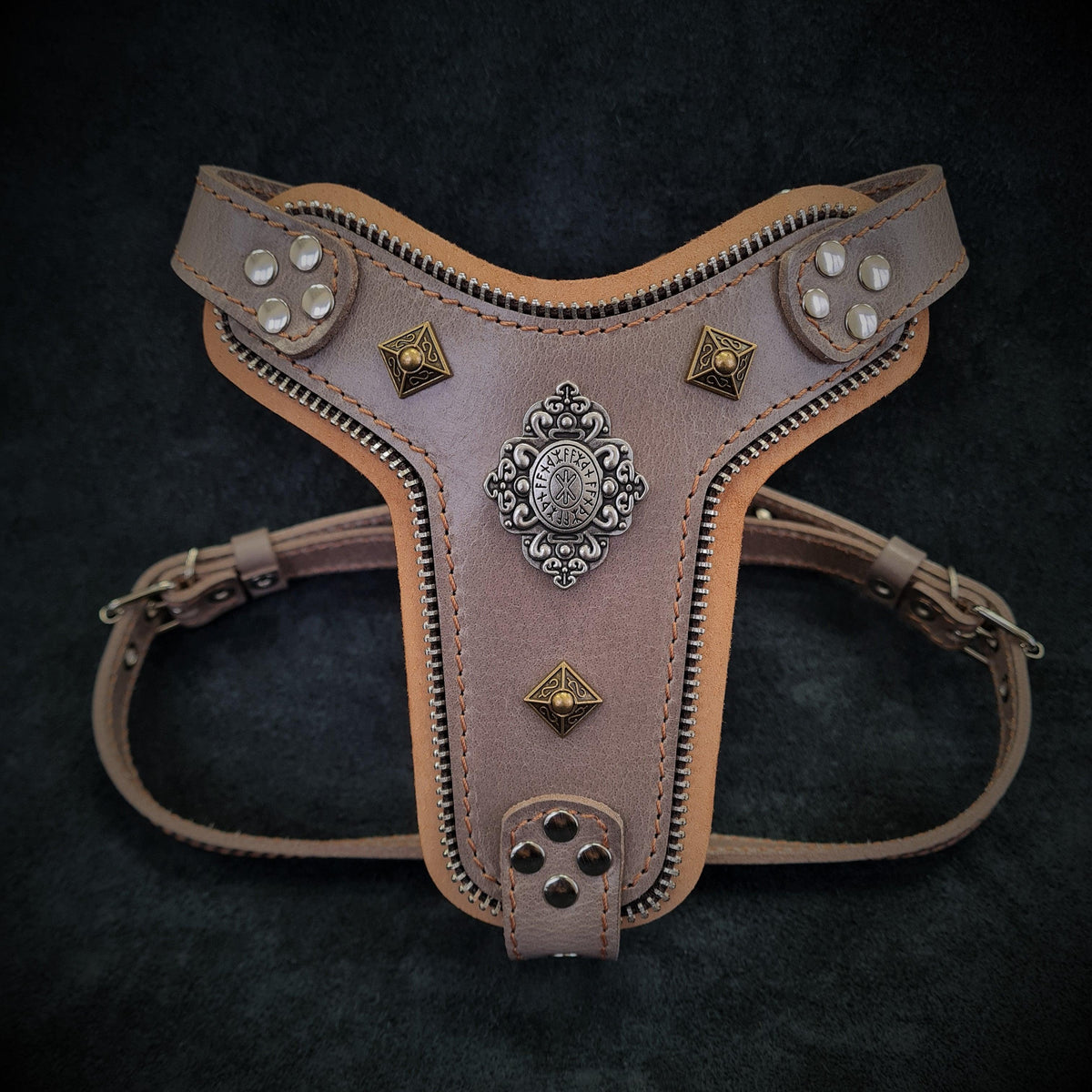 The ''Aztec'' harness Grey Small to Medium Size – Rocky & Maggie's ...