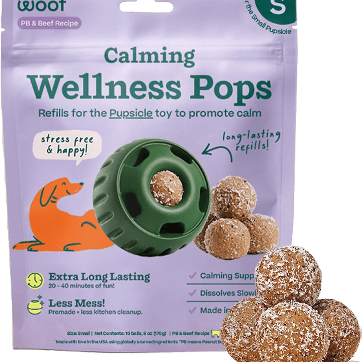 Woof Pet Inc's Calming Vitamin Pops – Rocky & Maggie's | Pet Grooming ...