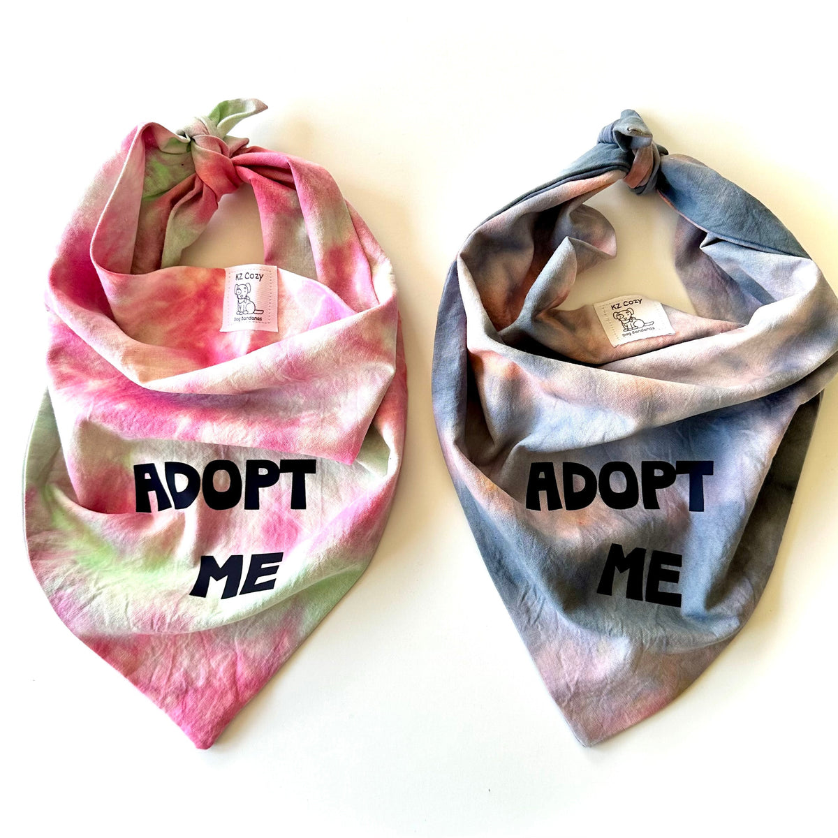 Adopt Me Tie Dye Dog Bandana Best Seller – Rocky & Maggie's