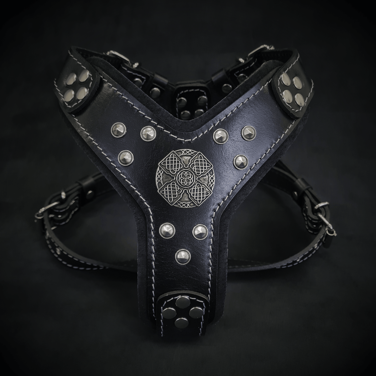 The ''Maximus'' harness black & silver Small to Medium Size – Rocky ...