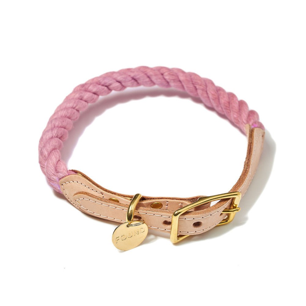 Blush Cotton Rope Cat & Dog Collar – Rocky & Maggie's | Pet Grooming ...
