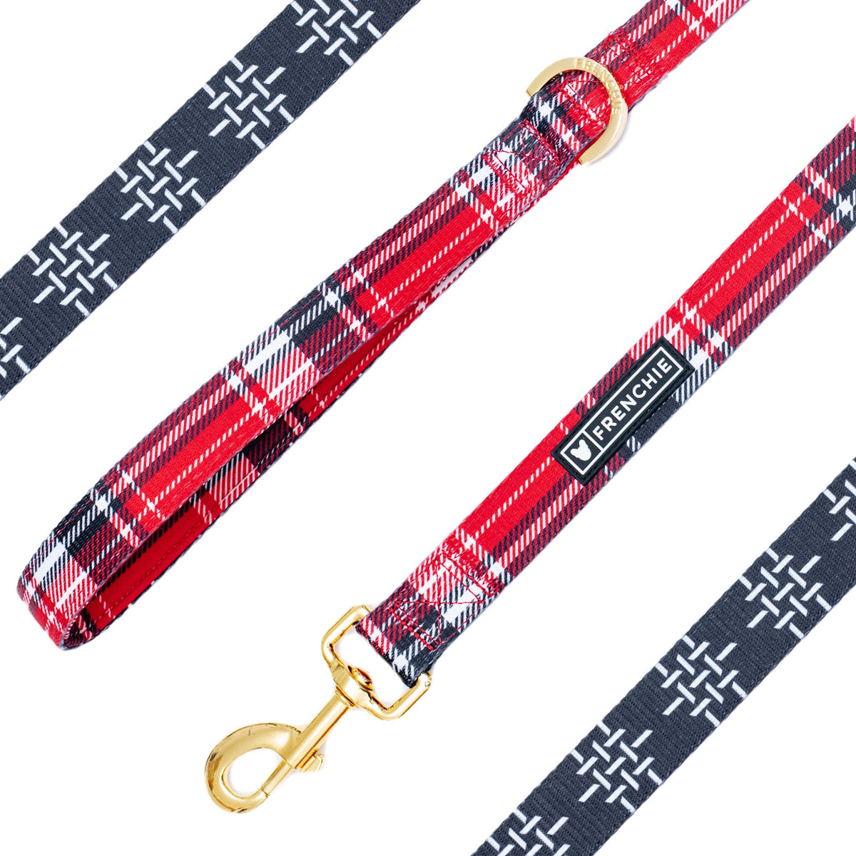 Frenchie Strap Harness - Scarlet Plaid – Rocky & Maggie's | Pet ...