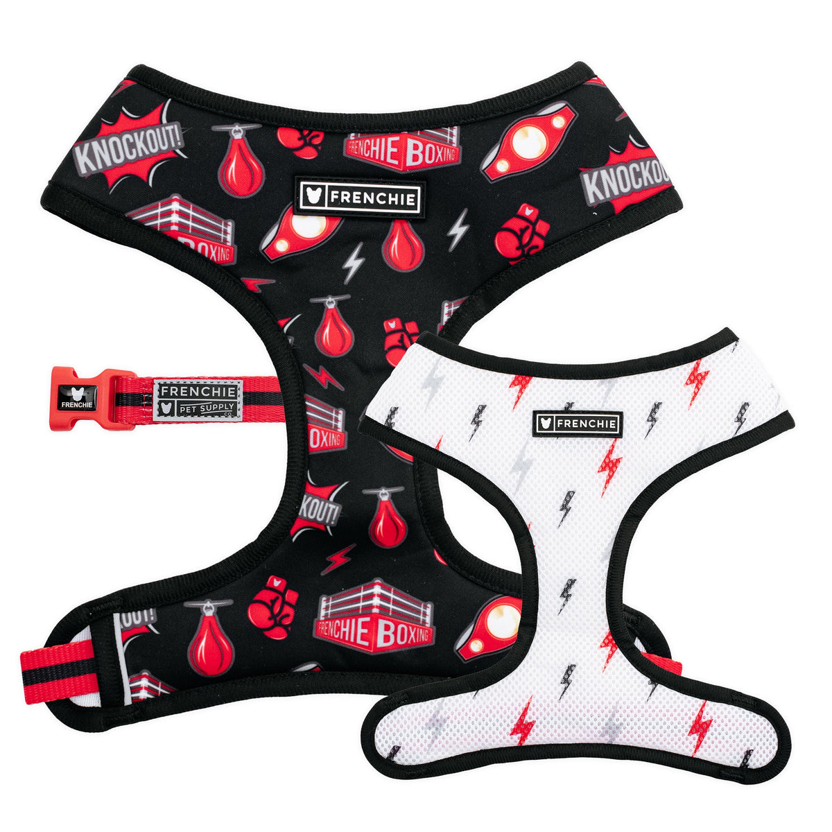 Frenchie Duo Reversible Harness - Knockout – Rocky & Maggie's