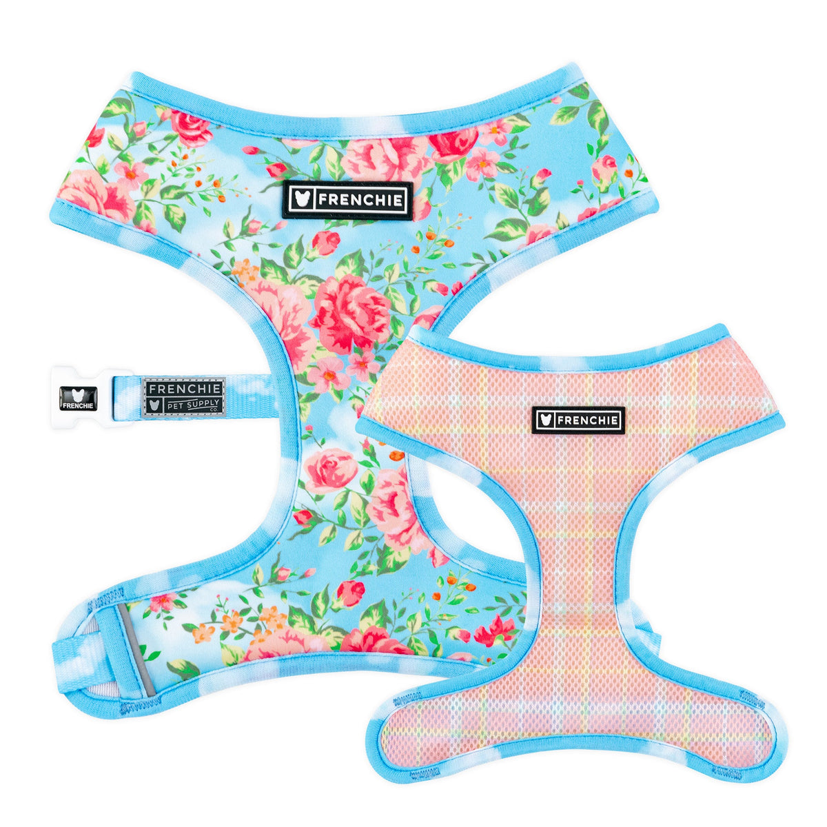 Frenchie Duo Reversible Harness - Secret Garden – Rocky & Maggie's ...