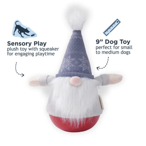 Gnome Roly Poly Dog Toy | Tall Tails – Rocky & Maggie's | Pet Grooming ...