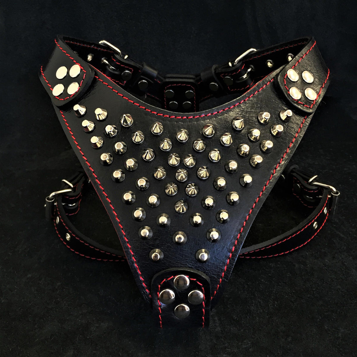 ''Frenchie'' studded leather harness Small to Medium Size – Rocky ...