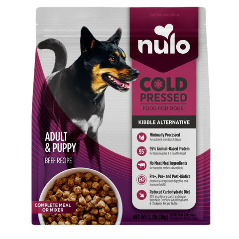Nulo Grain Free Cold Pressed Meals Beef Adult & Puppy Recipe – Rocky ...