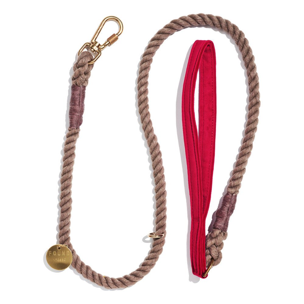 Red Washable Velvet Animal Leash – Rocky & Maggie's | Pet Grooming, Dog ...