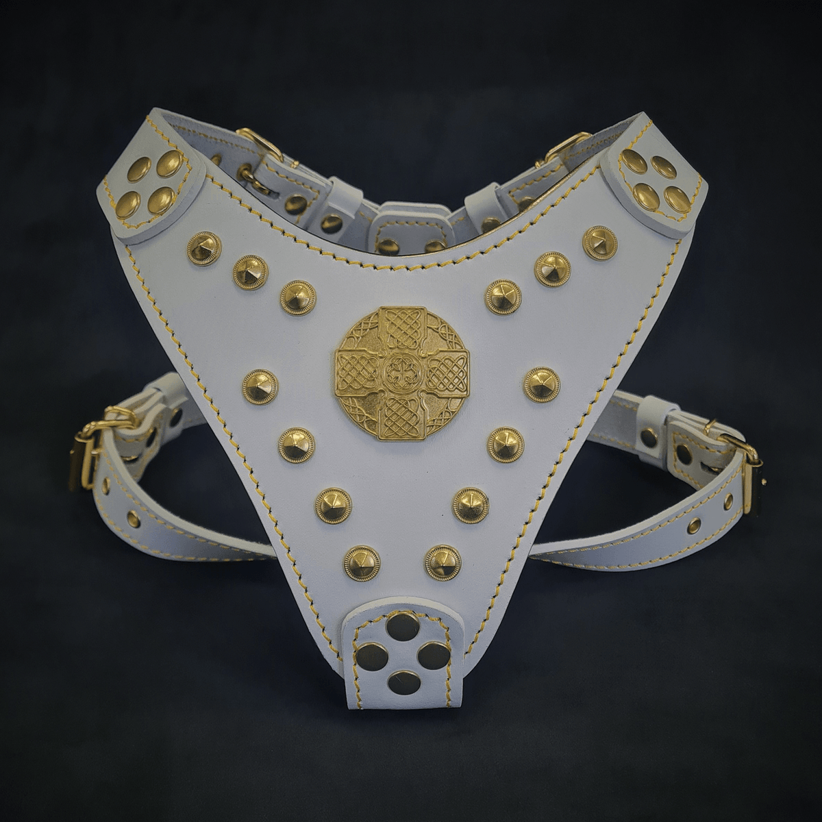 The ''Maximus'' harness White & Gold Small to Medium Size – Rocky ...